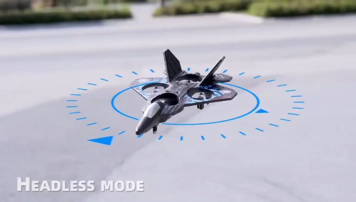 EstMall RC Fighter Jet with LED Lights remote control drone High ...