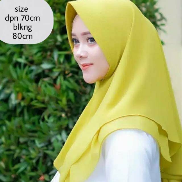Veil 2 layer/khimar 2 layer/veil instant 2 layer/veil two layer/head ...