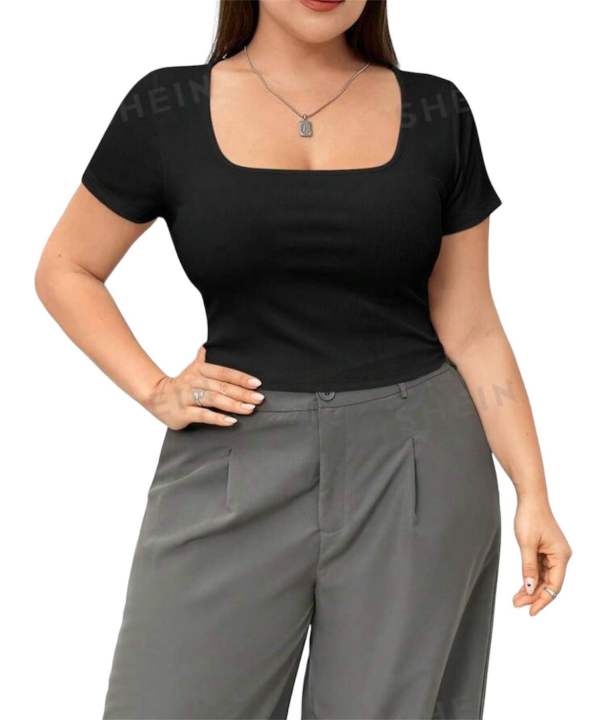 ANNE / PLUS SIZE SQUARE NECK TOP / PLUS SIZE CROPTOP | Lazada PH