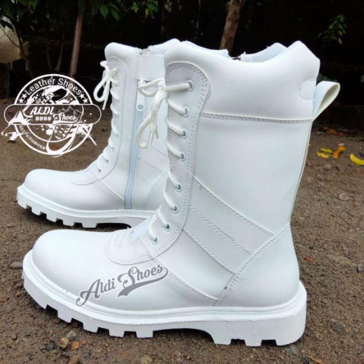 Sepatu Pdl Full Putih /Sepatu Pdl Paskibra /Sepatu pdl Upacara Sepatu ...