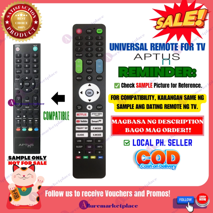 APTUS TV Remote Universal [**Mag Basa B4 Umorder**] Remote APTUS LED ...