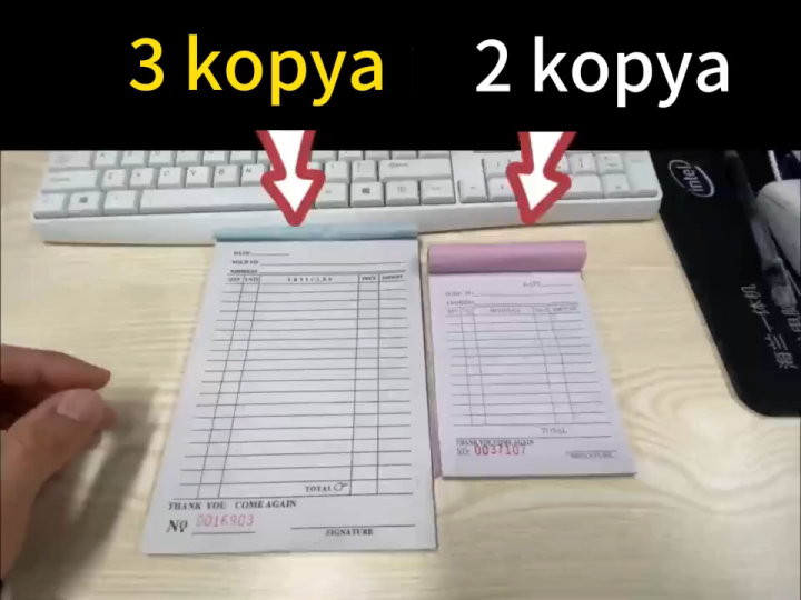 Carbonized Receipt Resibo 2/3Copy Wholesale With Carbon Paper Duplicate ...