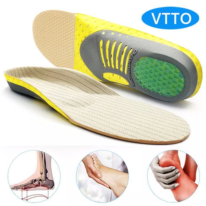 VTTO 1Pair Orthotic Gel Insoles Orthopedic Flat Foot Health Sole Pad ...
