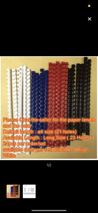 Plastic Ring Binder Large sizes 28 / 32 / 38 / 45 / 51mm | Lazada PH