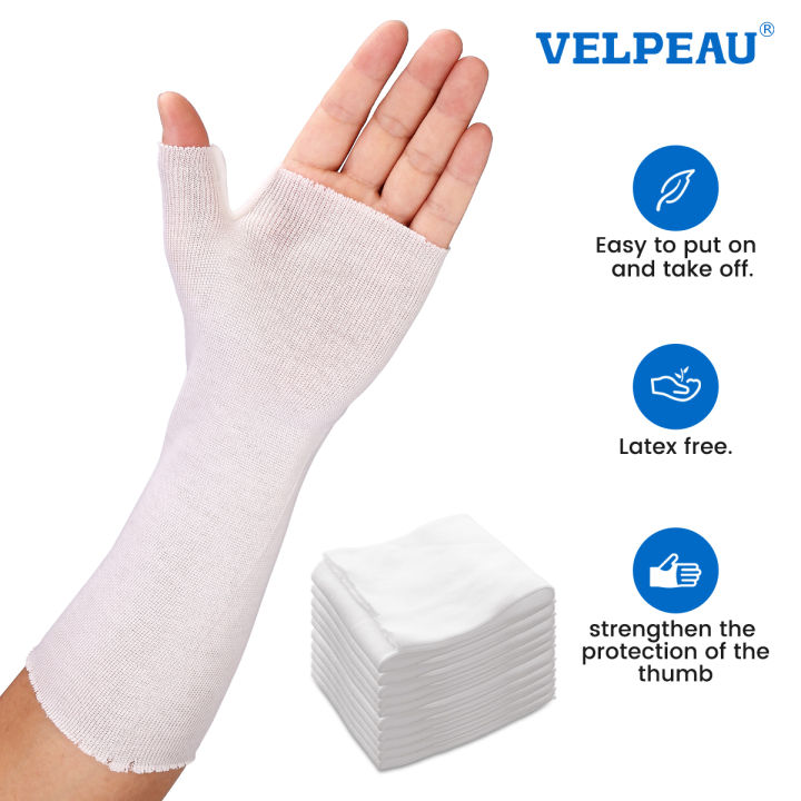 Velpeau Hand Socks for Splint (Pack of 10), Breathable, Thin ...