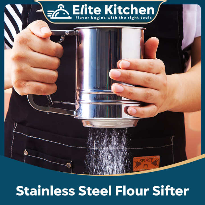 Elite Kitchen - Stainless Steel Handheld Flour Sifter Ayak Tepung ...
