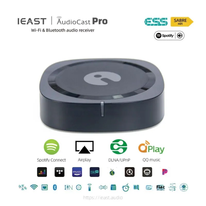 IEAST AudioCast pro M20 Wireless WiFi Multi Room Audio Receiver AirPlay ...