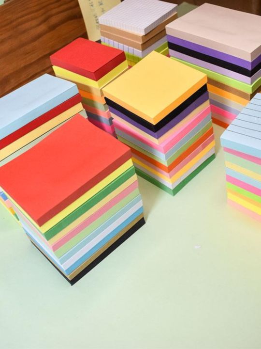 Large Size 76*127mm Colorful Tearable Sticky Notes Paper Pad Multi ...