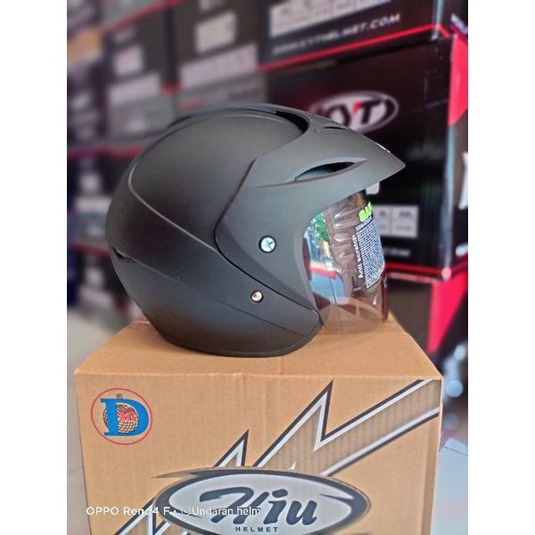 HELM HIU NICO HITAM DOFF | Lazada Indonesia
