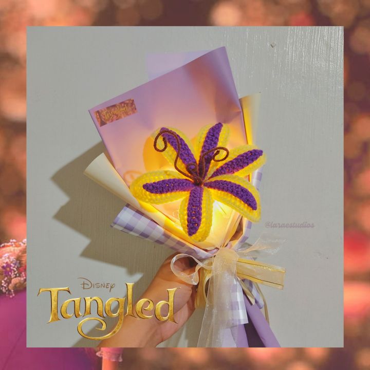 Tangled inspired sundrop flower crochet | La Rae Studios | Lazada PH