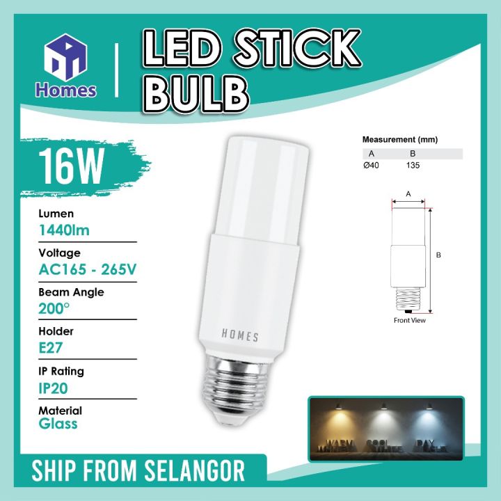 LED Bulb 15W-16w E27 PLC LED Stick Bulb LED Ice Cream Bulb ( Daylight / Warm white / CoolWhite ...