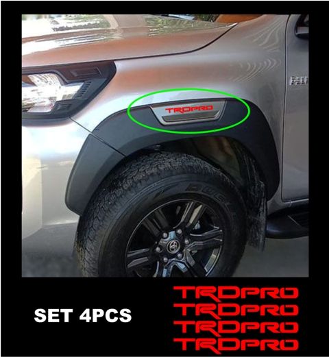 TRDpro Sticker for Toyota Hilux Conquest Mudguard | Lazada PH