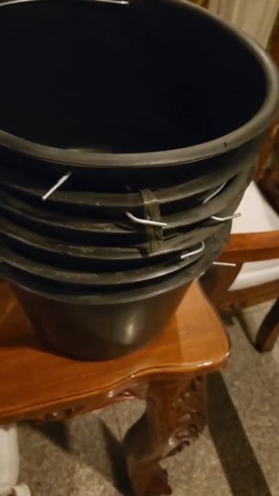 PVC Cement Pail With Handle PVC Garden Pot 1PCS Heavy Duty Cement ...