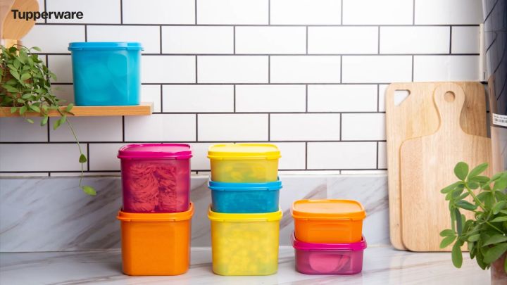 Hộp Trữ Mát Tupperware Colorful Rectangular Set 8 nhiều màu ...