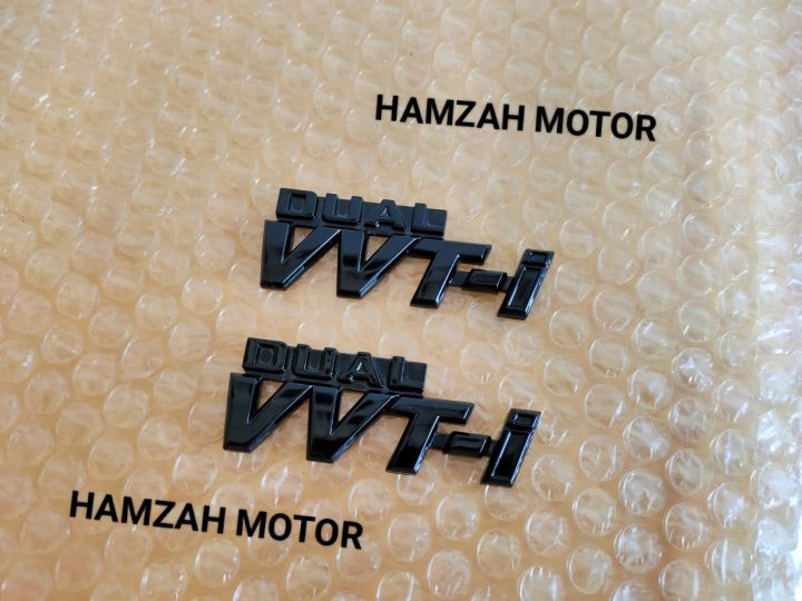 EMBLEM TULISAN DUAL VVT-I HITAM DOFF/HITAM GLOSSY | Lazada Indonesia
