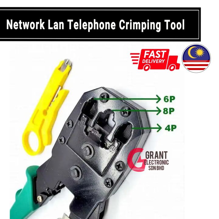 Network Lan Cable Telephone Crimping Tool Cable Stripper Wire | Lazada