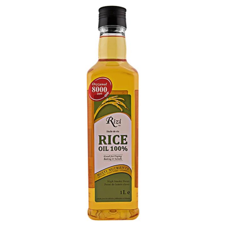 ริซี่ น้ำมันรำข้าว โอไรซานอล 1ลิตร Rizi Rice Oil 100% | Lazada.co.th