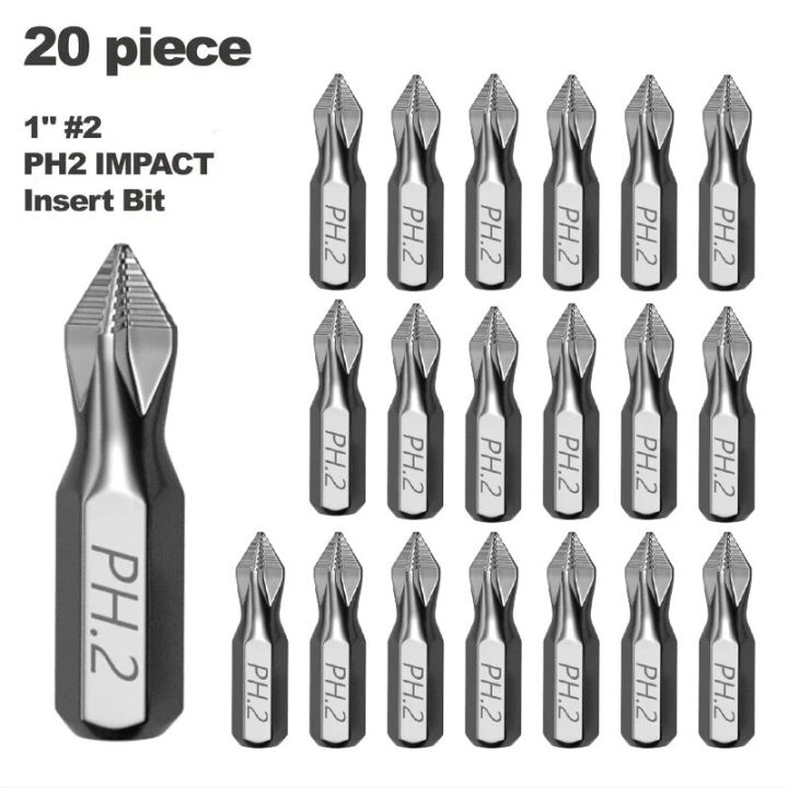 1Inch PH2 Impact Screwdriver Bit - Perfect for Plastic, Wood, and Metal ...