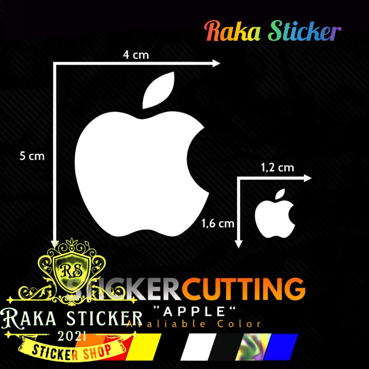 STIKER CUTTING LOGO APPLE BESAR DAN KECIL | Lazada Indonesia
