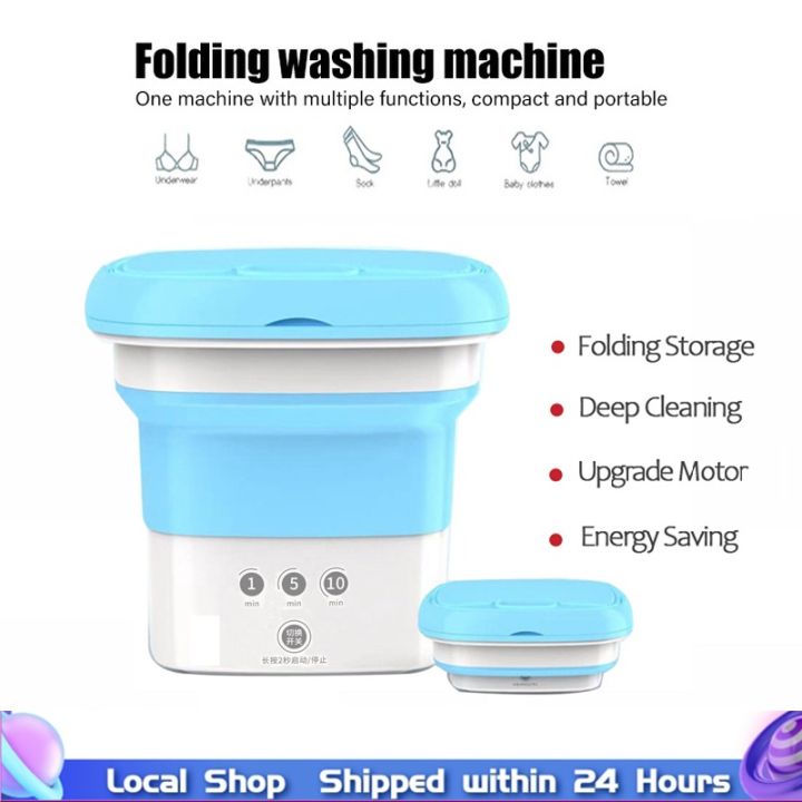 Fully Automatic Mini Portable Folding Washing Machine with Dryer ...