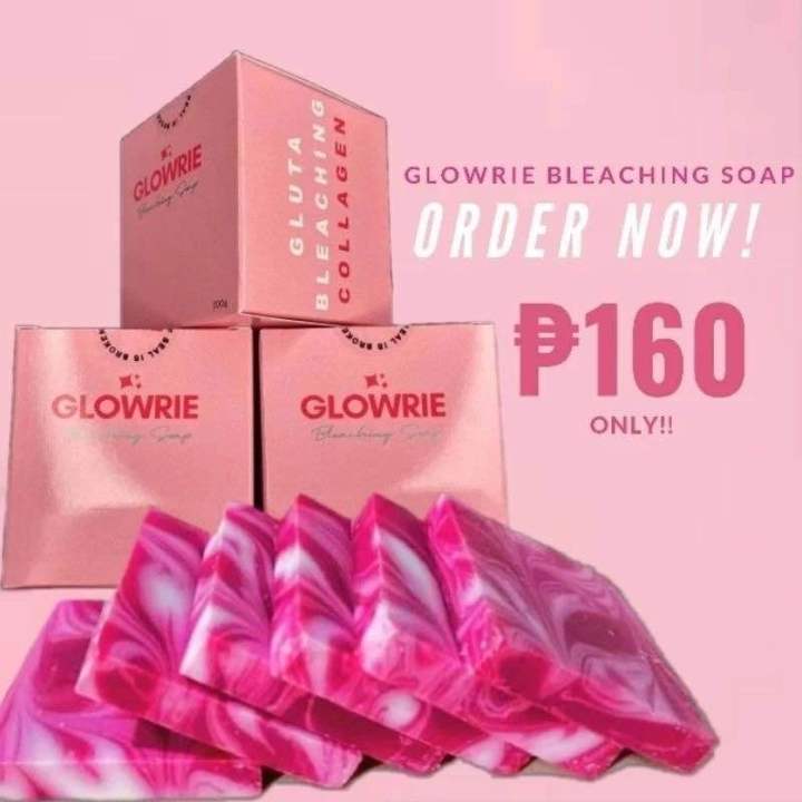 GLOWRIE Bleaching Soap Original 6 Bars Inside 300g | Lazada PH