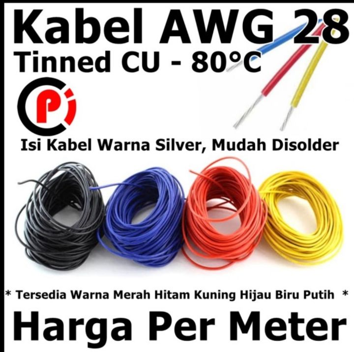 KABEL AWG 28 SINGLE PER 1 METER | Lazada Indonesia