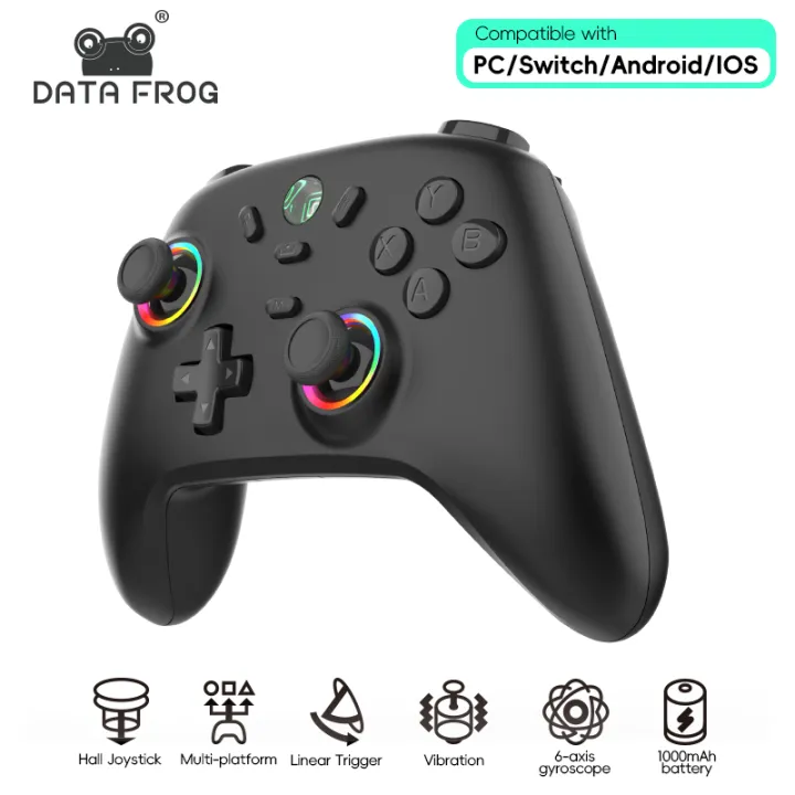 DATA FROG S13 Wireless Gamepad with Hall Effect Joystick - Compatible switch 2/PC/MAC/iOS ...