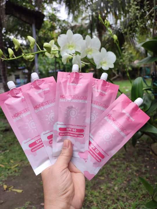 Honest glow Sunscreen With Spf50 Reseller package Half entry | Lazada PH