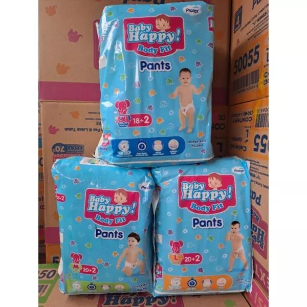 PEMPERS Baby Baby Happy Pants ukuran [S M L XL XXL]Popok Celana Bayi ...