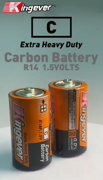 Kingever 100% Orignal C R14 Extra Heavy Duty Battery classic series ...
