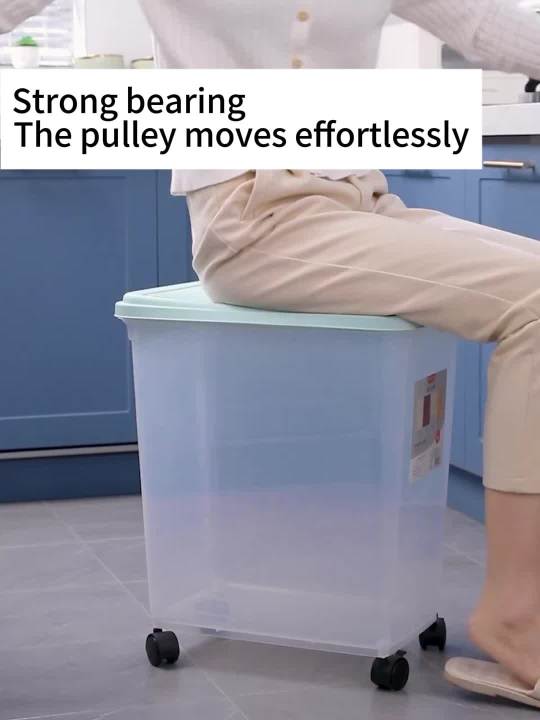 High Capacity Rice Dispenser 25Kilos Airtight Cereal/Rice Storage ...