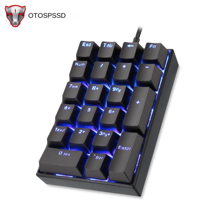 Motospeed K23 Mechanical Numeric Keypad USB Wired Numpad LED Backlight ...