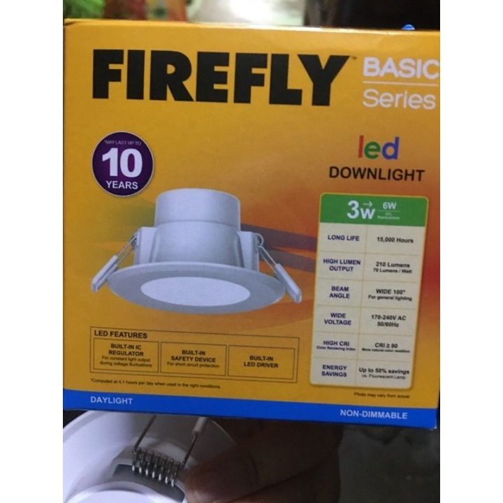 firefly integrated led downlight 9w & 7w & 5w & 3w: daylight(white ...