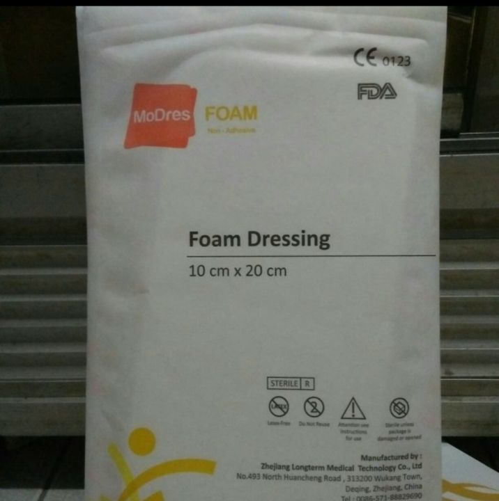 modres non adhesive 10 cm x 20 cm foam dressing | Lazada Indonesia