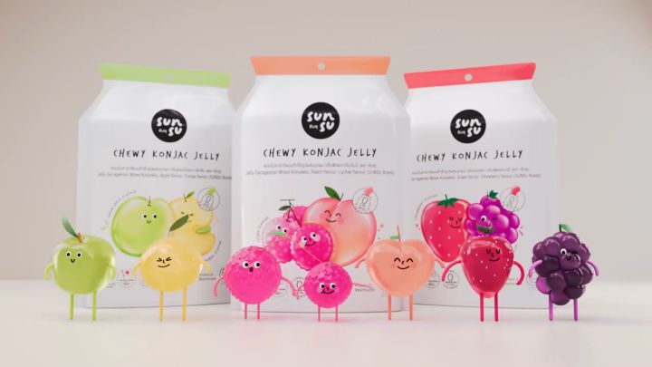 (แพ็ก 24) Sunsu ซันซุ เยลลี่บุก 0 แคล คละรสละ 8 ซอง แอปเปิ้ลส้ม, ข้าวเหนียวมะม่วง, สตรอว์เบอร์รี ...