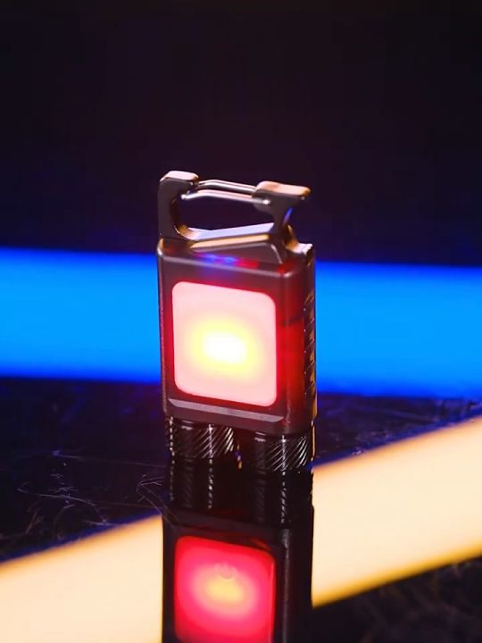 MY stock🇲🇾 Dual Led Flashlight Work Lamp Mini Keychain Dual LED Light ...