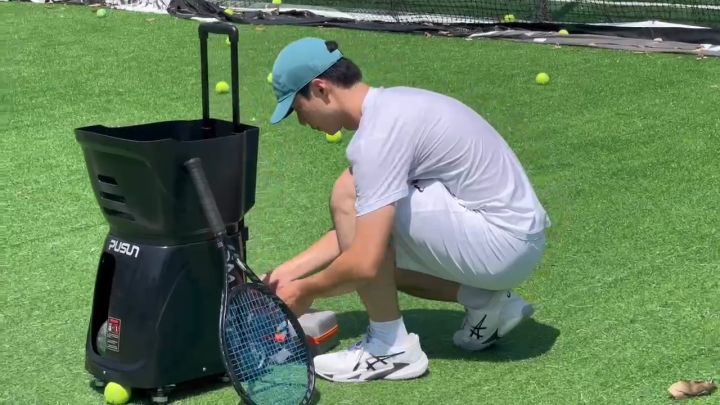 Pusun tennis ball machine PT-Smart APP Control Portable Tennis Ball ...