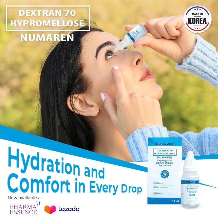 NUMAREN Dextran 70 + Hypromellose Eye Drops 15mL | Lazada PH
