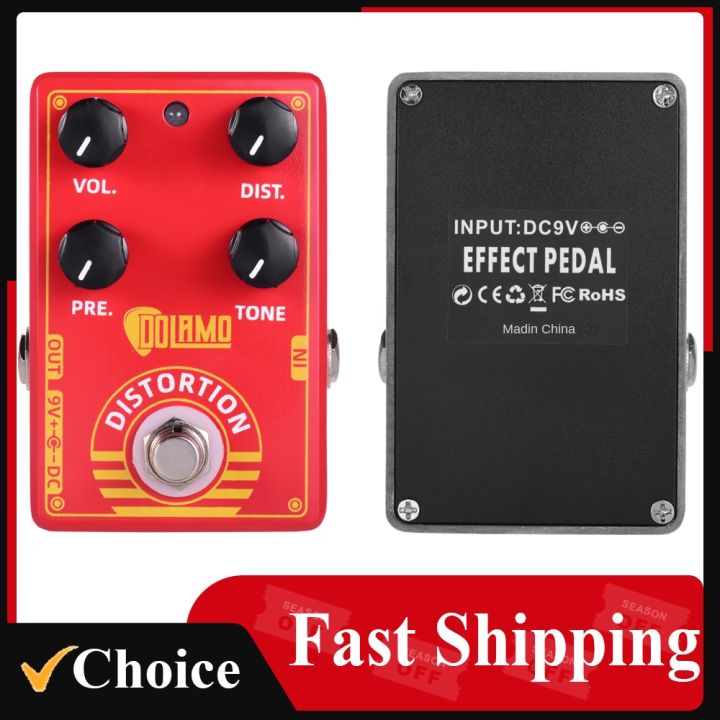 Dolamo D-9 Distortion Guitar Effect Pedal Presence Distortion Volume ...