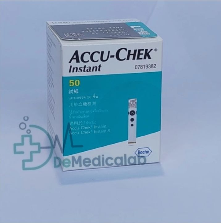 Strip Accucheck INSTANT Refill Glucose Test Accu Check Instant 50 ...