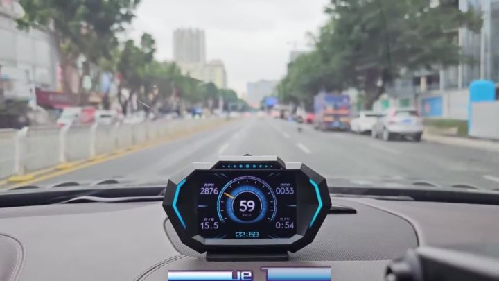 P24 P6 OBD2+GPS+Slope Meter OBD Gauge Multi-function Car Computer With ...