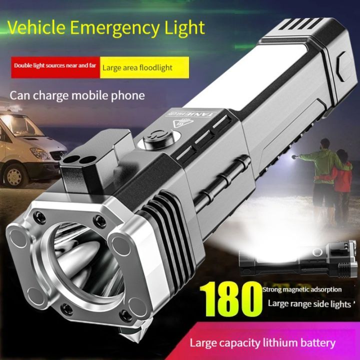 Multifunction Flashlight Solar Flashlight LED Torchlight Rechargeable ...