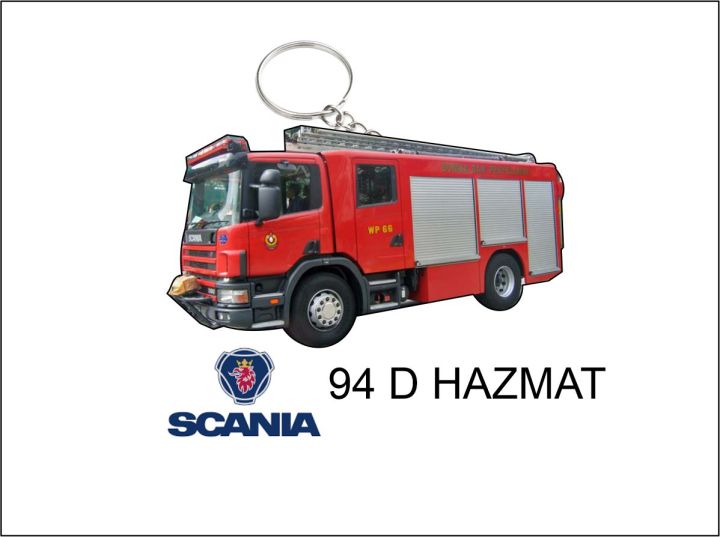 Bomba scania 94 D hazmat fire truck keychain 2d | Lazada
