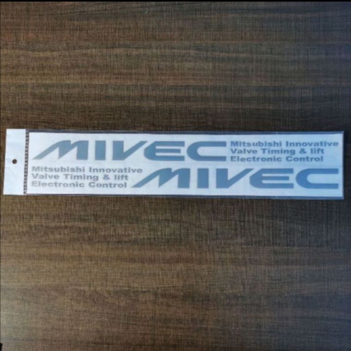 👍 2pcs MIVEC MITSUBISHI CAR STICKER SET | Lazada