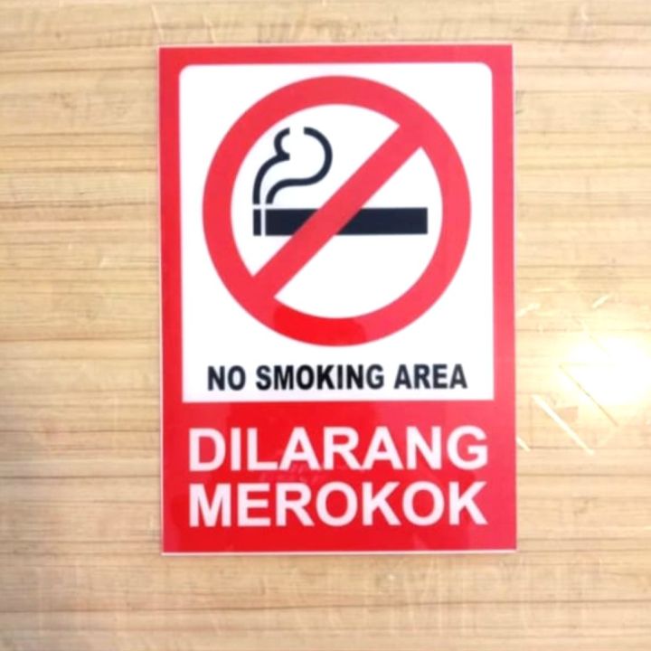 Stiker Rambu Dilarang Merokok 15x20 | Lazada Indonesia
