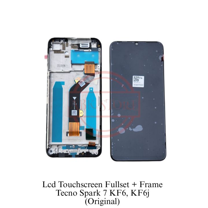 LCD TOUCHSCREEN TECNO SPARK 7 KF6, KF6j ORIGINAL FULLSET + FRAME LCD | Lazada Indonesia