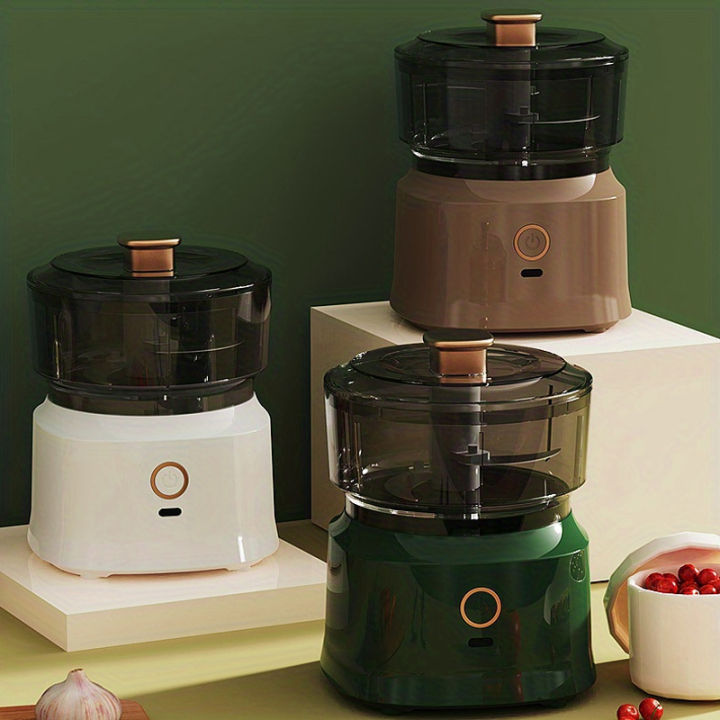 Electric Garlic Masher Mincer Food Chopper Wireless Electric Meat ...