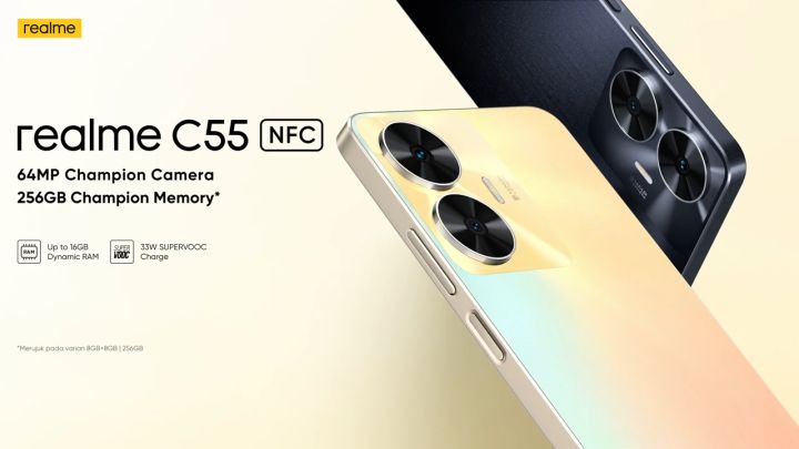 realme C55 6GB+6GB | 128GB (64MP AI Camera | Up to 12GB Dynamic RAM | 33W SUPERVOOC Charge ...