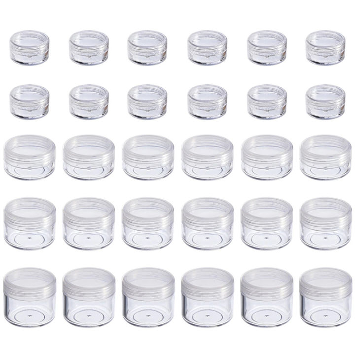 10Pcs 2g 3g 5g 10g 15g 20g 30g Plastic Cosmetics Makeup Box Nail Art ...