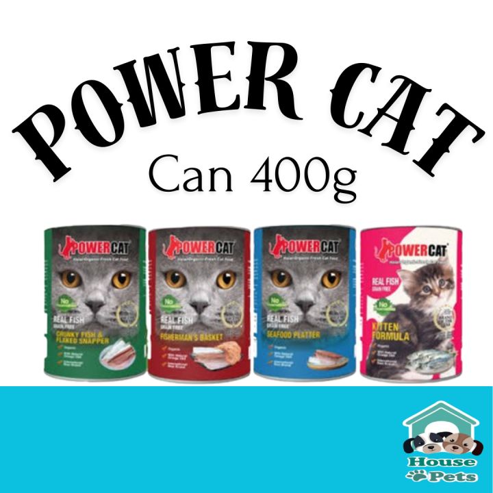 Powercat for all breed adult and kitten can 400grams | Lazada PH